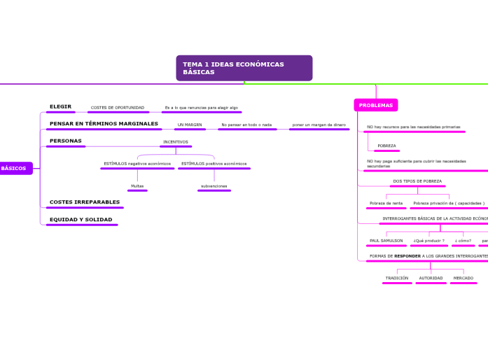 TEMA 1 - Mind Map